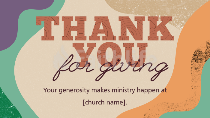 Thank You For Giving - Graphics for the Church